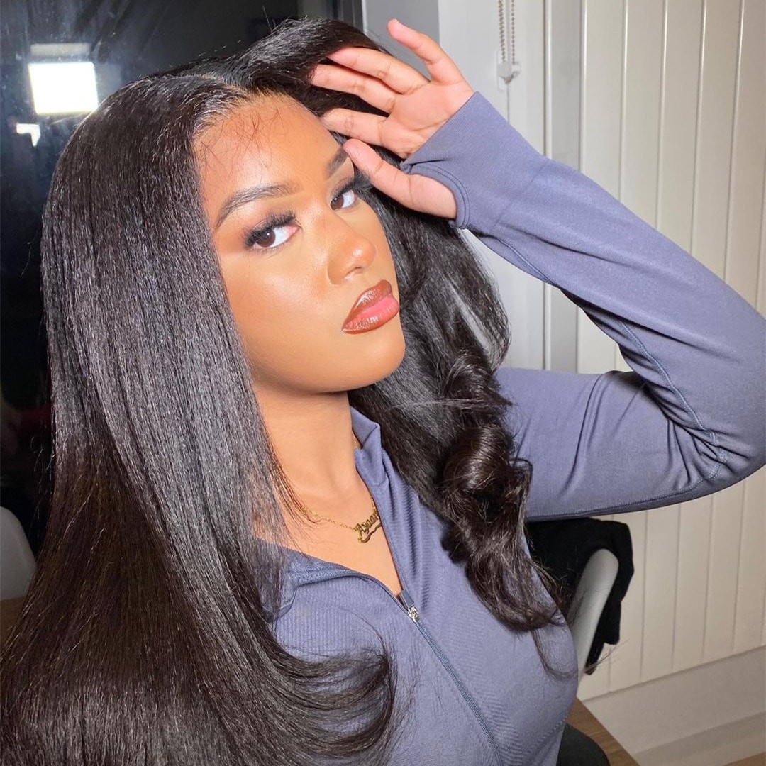 Kinky Straight Wear Go Wig 6x4 HD Lace Closure 180% Glueless Wig | BGMgirl Hair BGMgirl